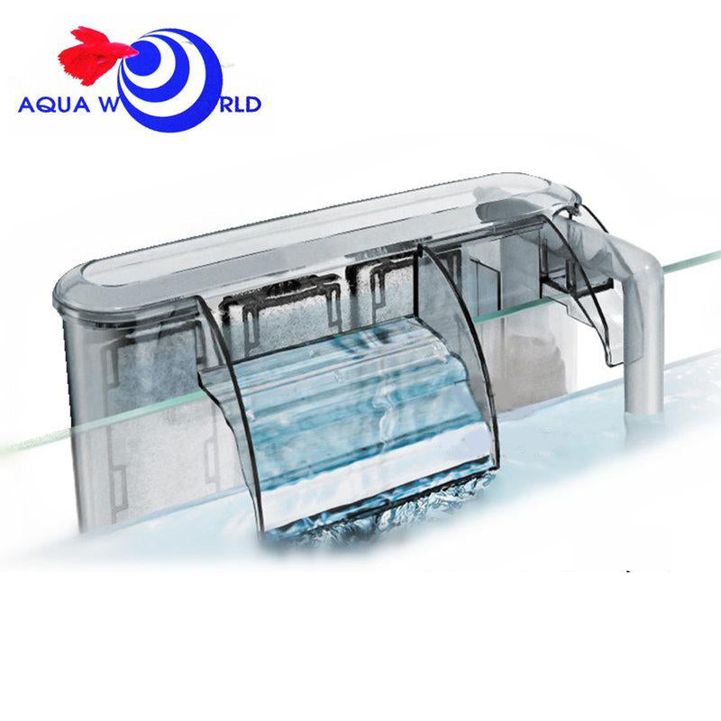 AQUA WORLD Slim Filter Fish Tank Aquarium G-059-XL = 660 L/H. 鱼缸超薄过滤器 – LFS Aquarium